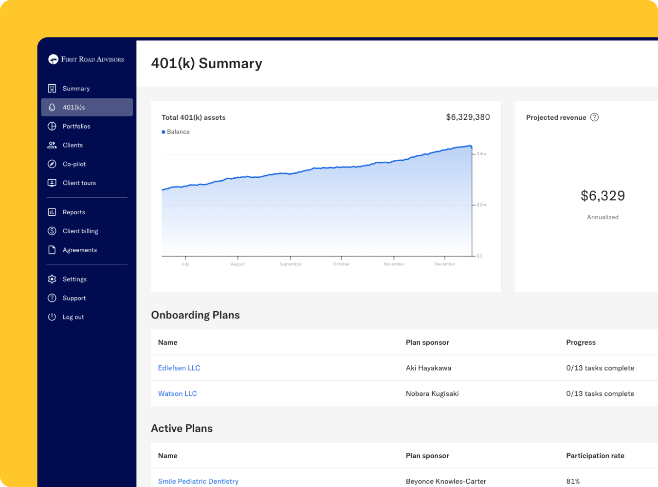 Advisor Hub