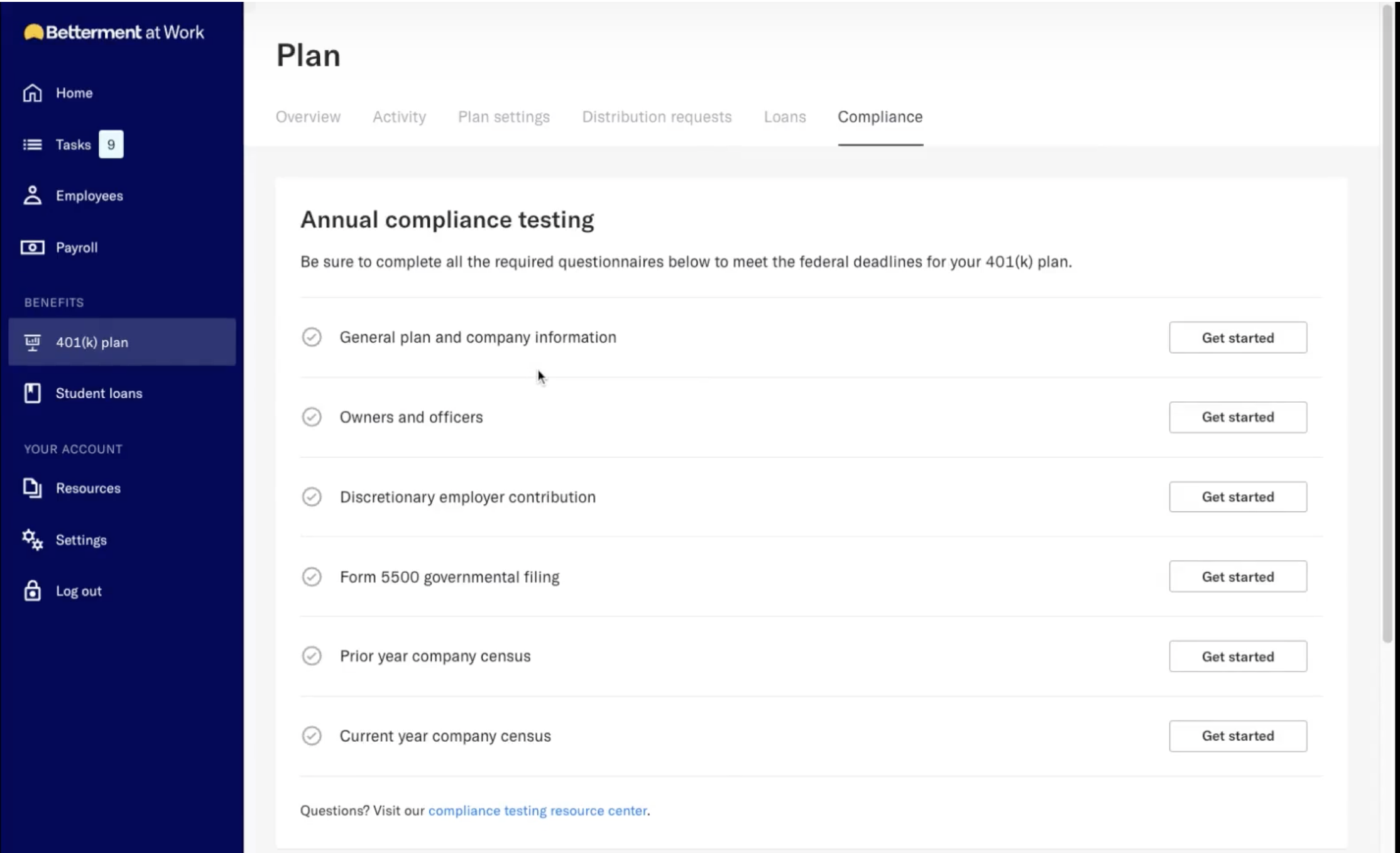 Annual compliance testing: Introduction